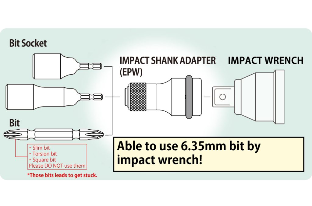 IMPACT SHANK ADAPTER SLIDE-LOCK TYPE - TOP KOGYO